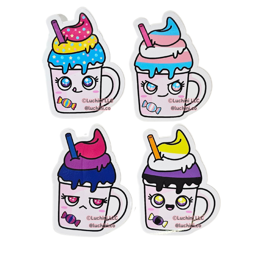 Pride Milkshake Stickers – Luchini